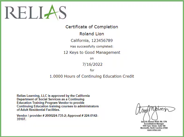Accessing Your Course Certificates